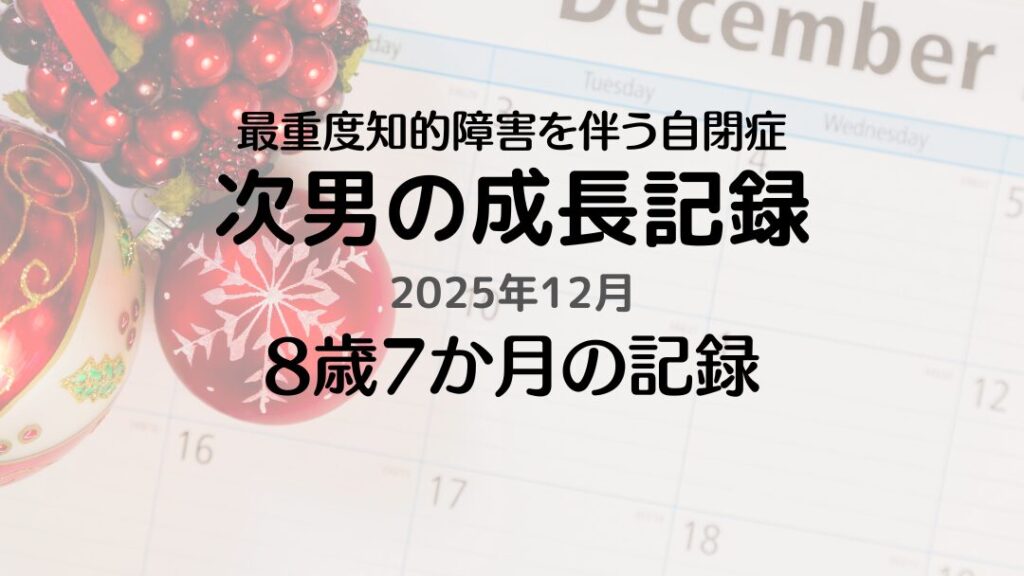 最重度知的障害を伴う自閉症の次男、8歳7ヶ月の記録 | おみかんのブログ(仮)